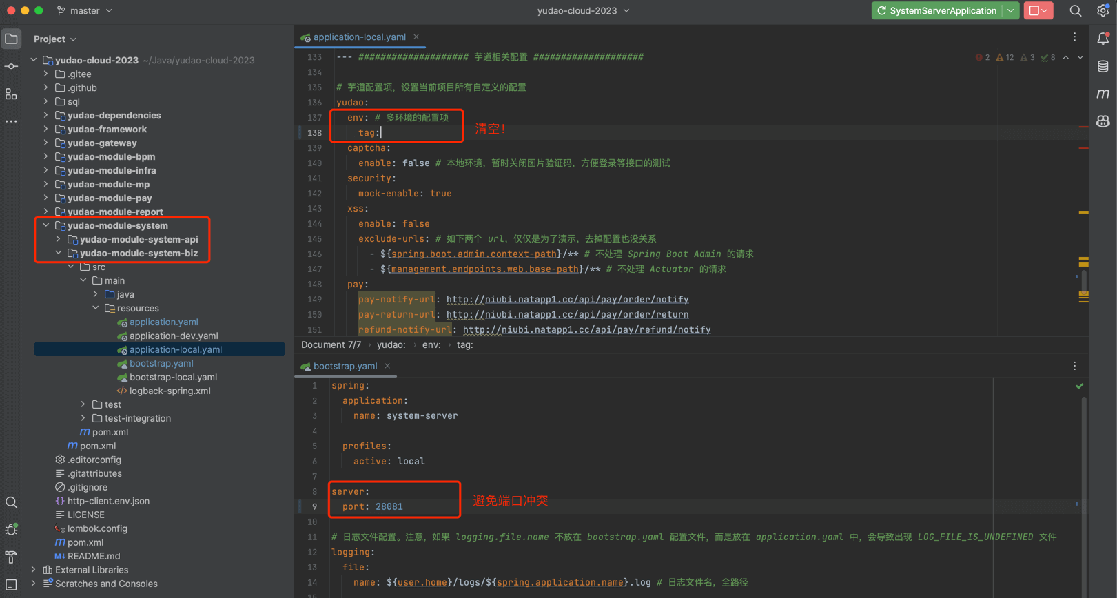 微服务调试（必读） | yudao-cloud 开发指南
