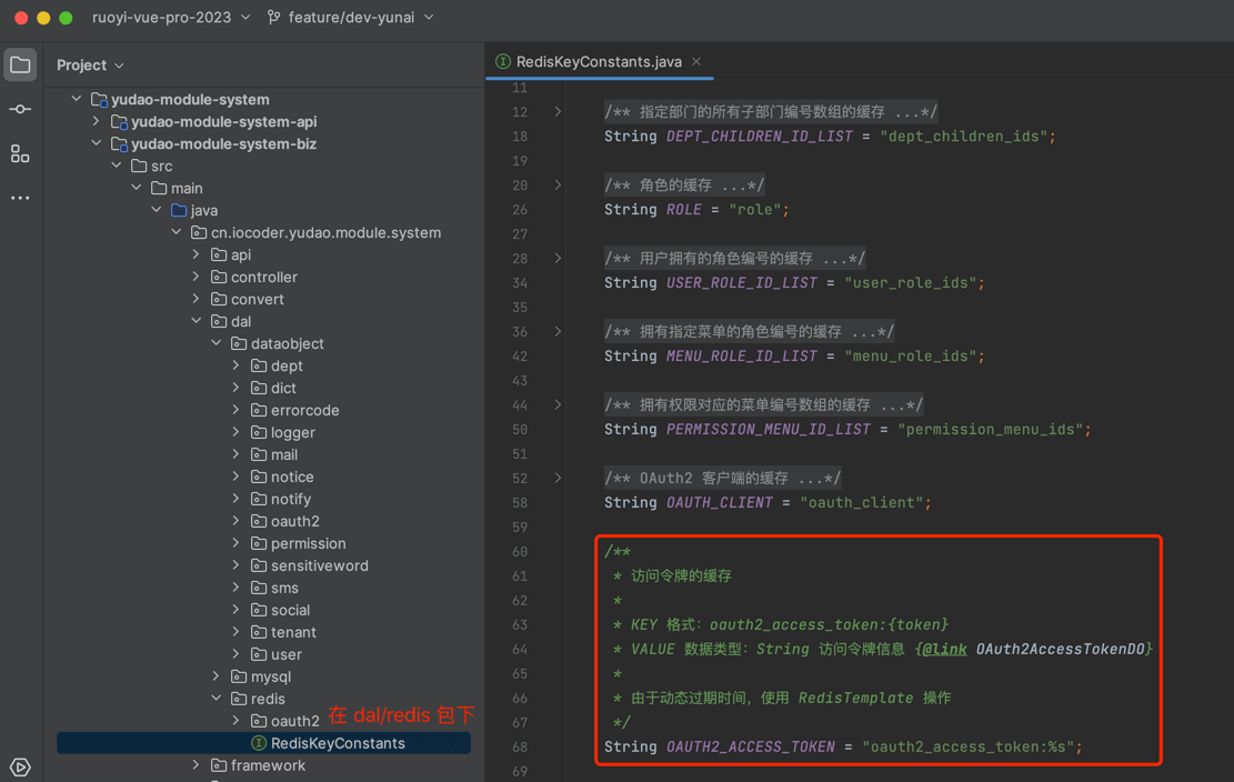 Redis 缓存 | yudao-cloud 开发指南