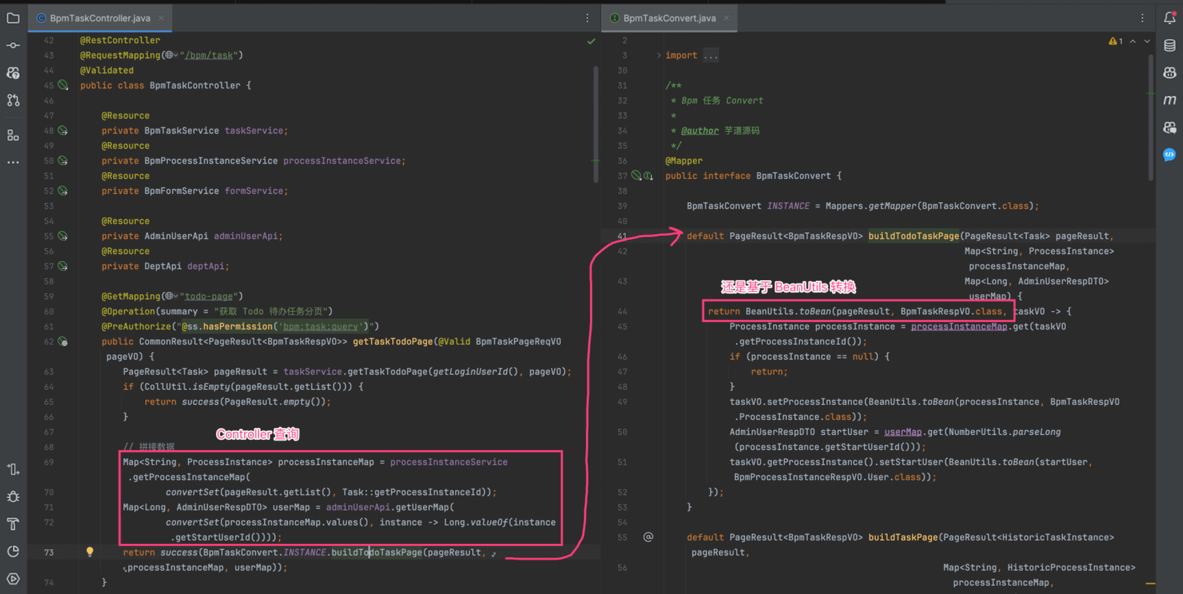 VO 对象转换、数据翻译 | yudao-cloud 开发指南