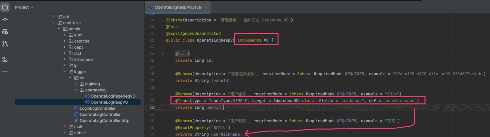 VO 对象转换、数据翻译 | yudao-cloud 开发指南